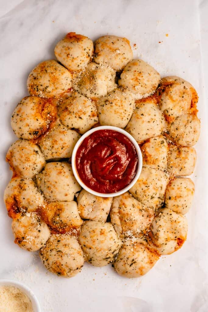 Pizza Poppers - Mini Pizza Bites Stuffed with Pepperoni