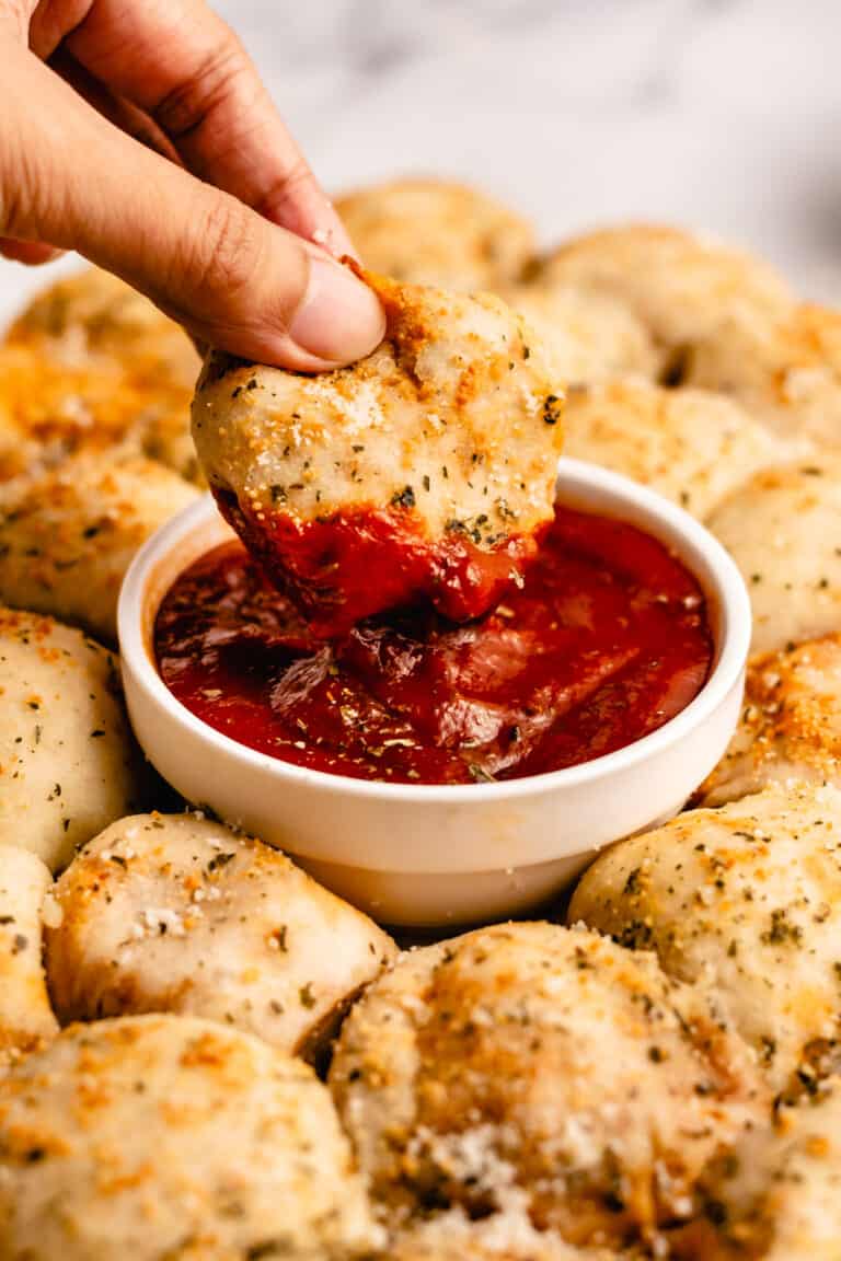 Pizza Poppers - Mini Pizza Bites Stuffed with Pepperoni