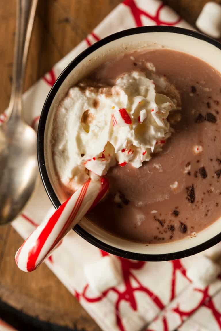 Easy Peppermint Hot Chocolate - My Mini Chefs