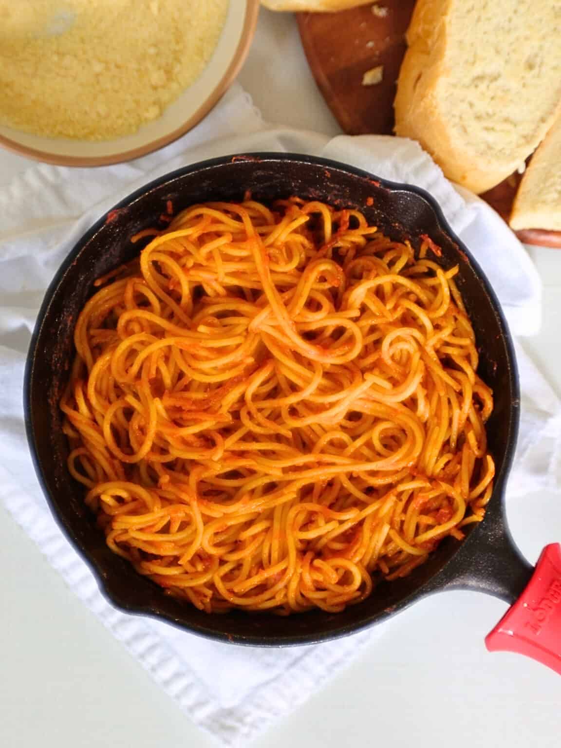 Fried Spaghetti - My Mini Chefs