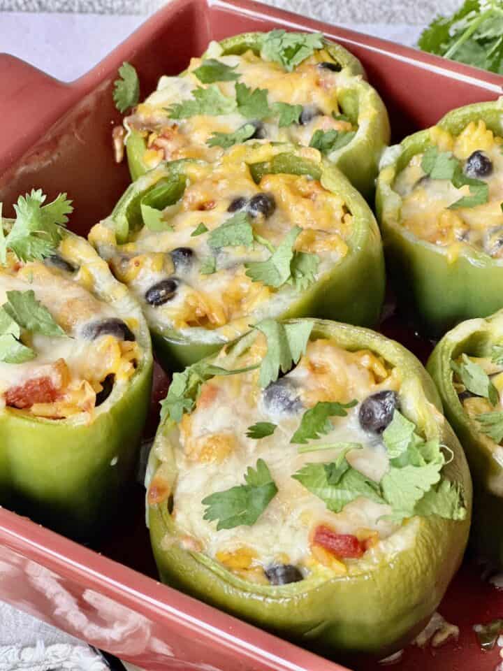 Vegetarian Stuffed Peppers - My Mini Chefs