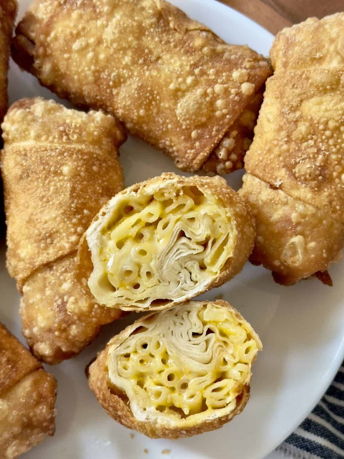 Mac and Cheese Egg Rolls - My Mini Chefs