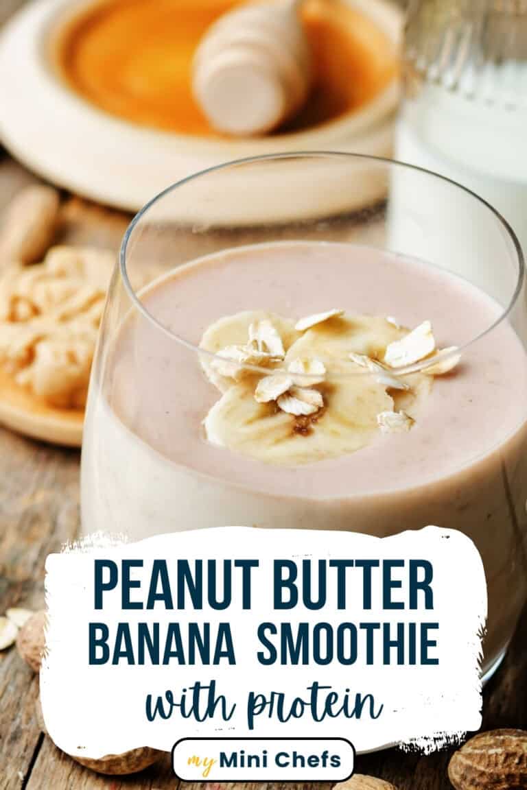 Peanut Butter and Banana Protein Shake - My Mini Chefs