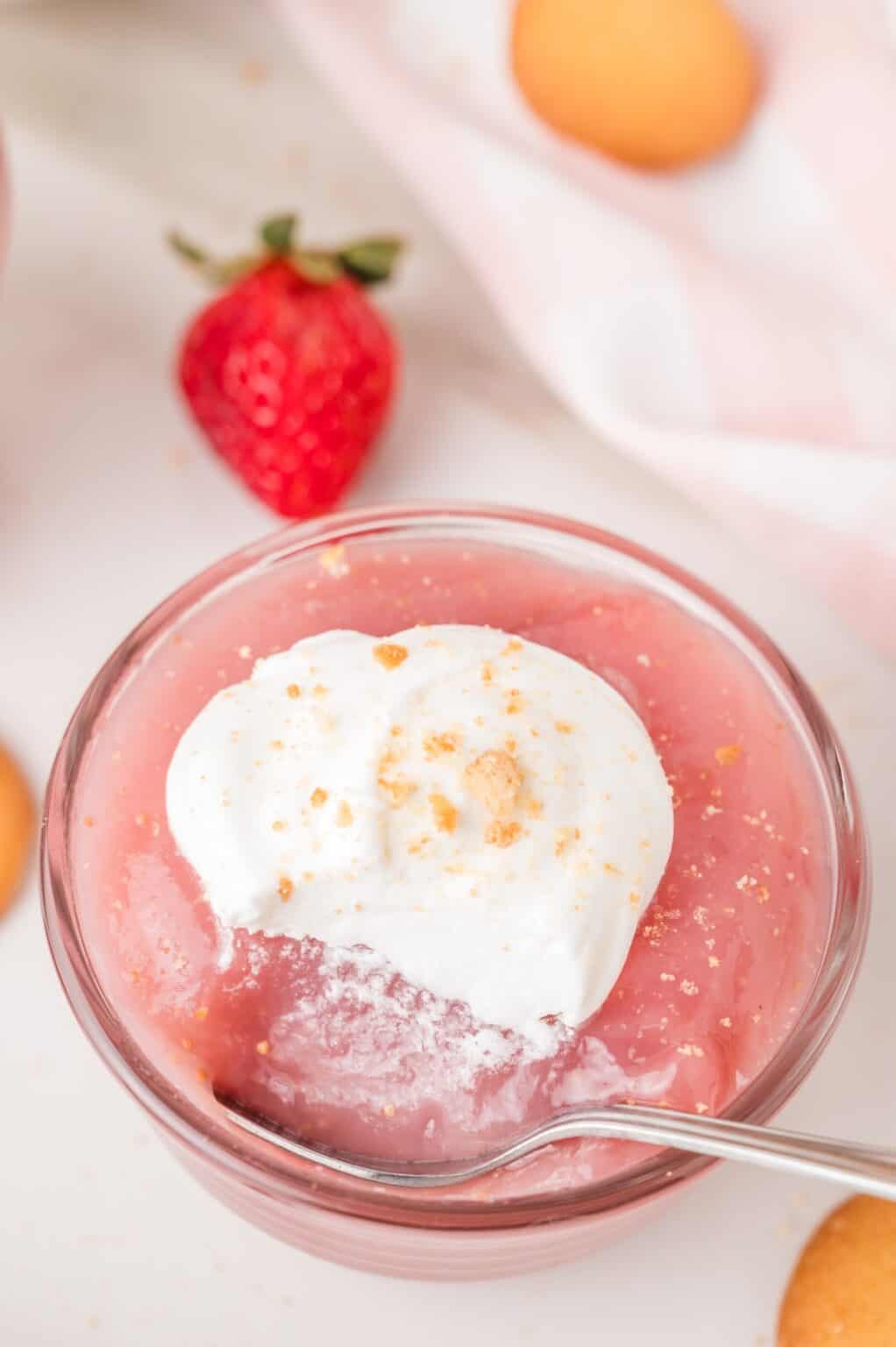 Easy Strawberry Pudding Recipe - My Mini Chefs